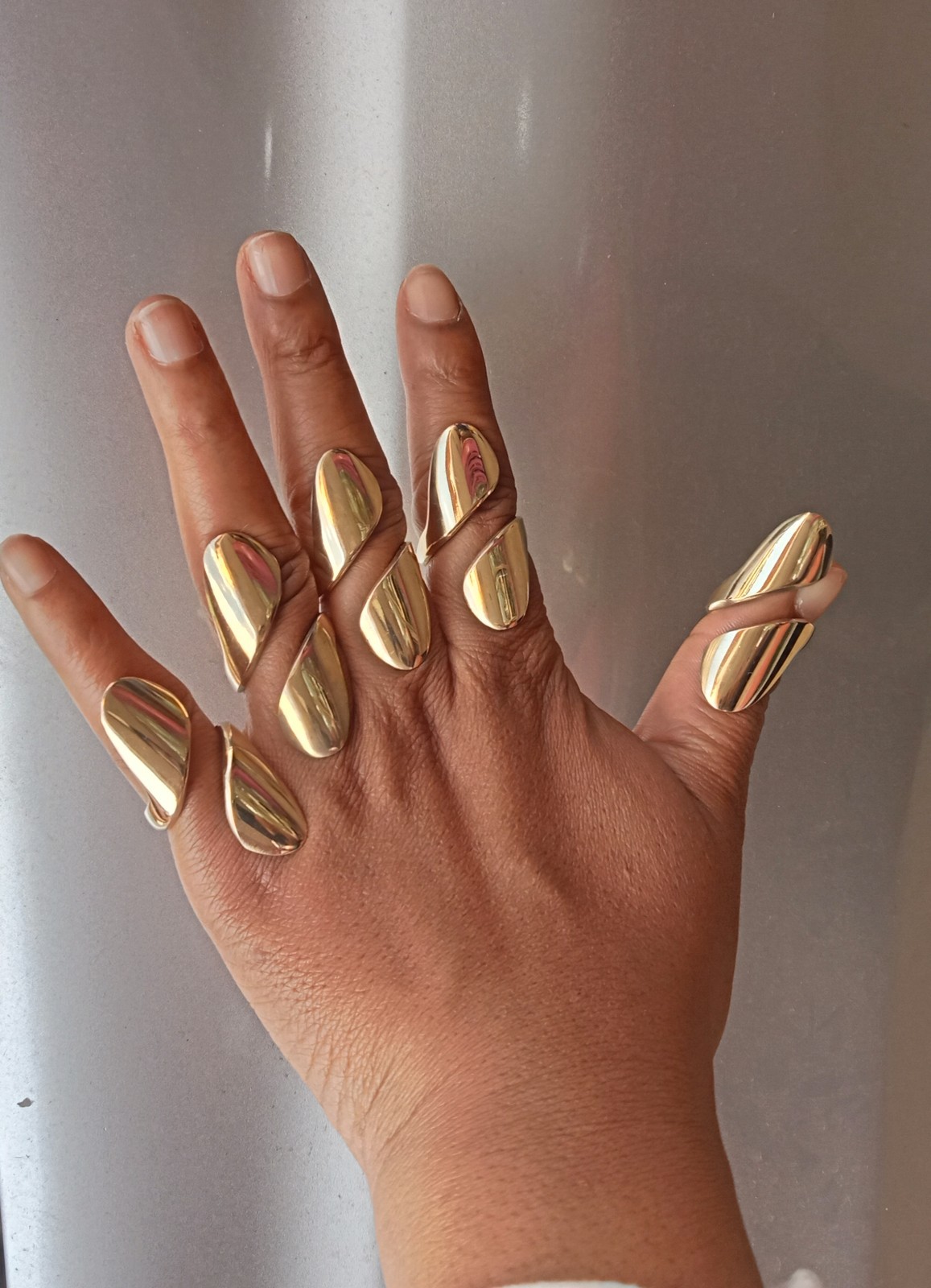 Brass rings, adjustable rings, African rings. by liztrade6 - Rings - ANKA