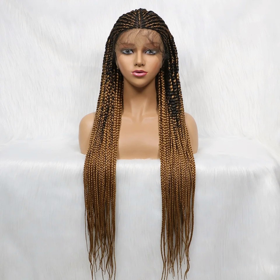 Braided wig,knotless braids,full lace wig by duveehairs - Wigs - ANKA