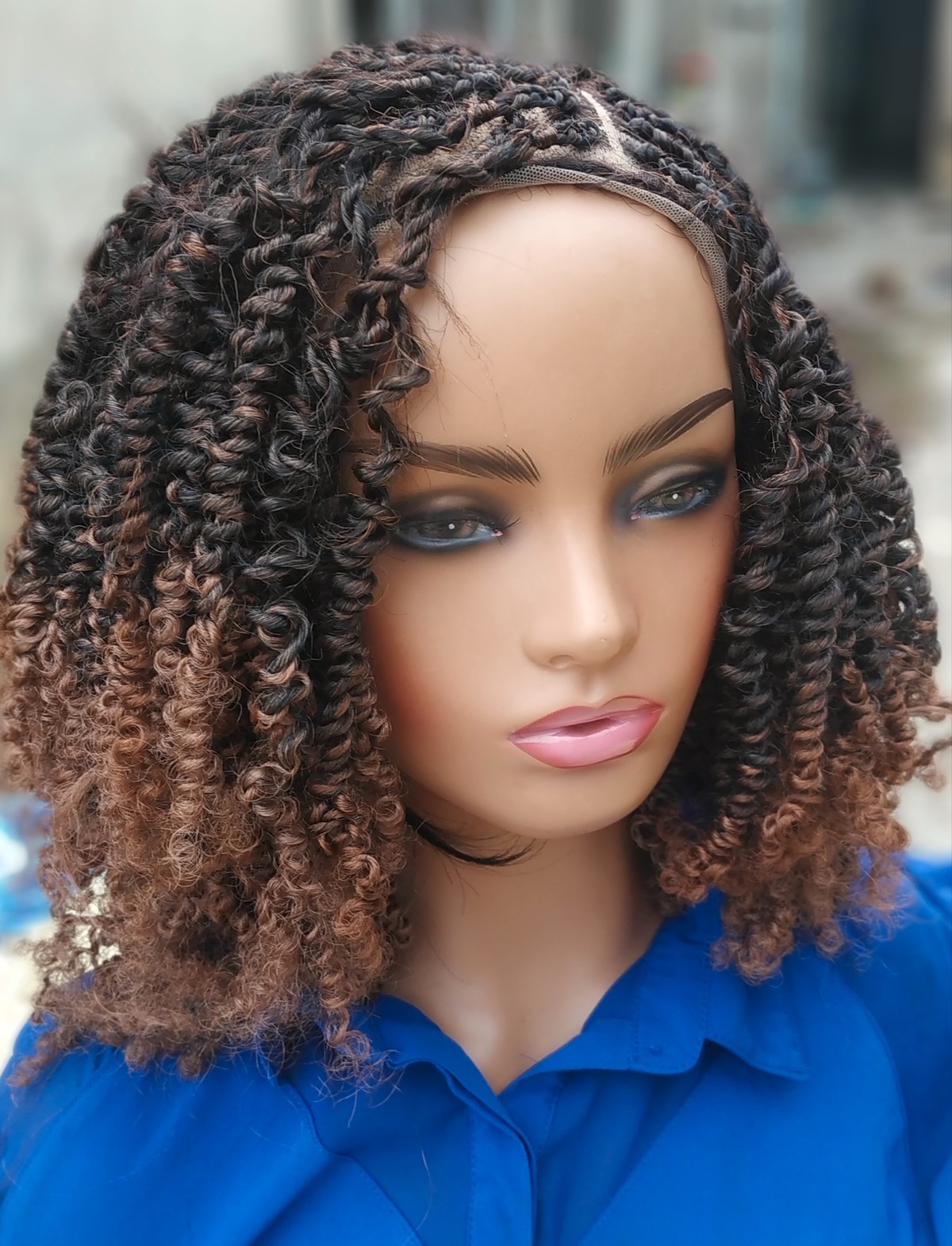 Ombre spring twist ,frontal wig,24 inches,free shipping by deejaworld ...
