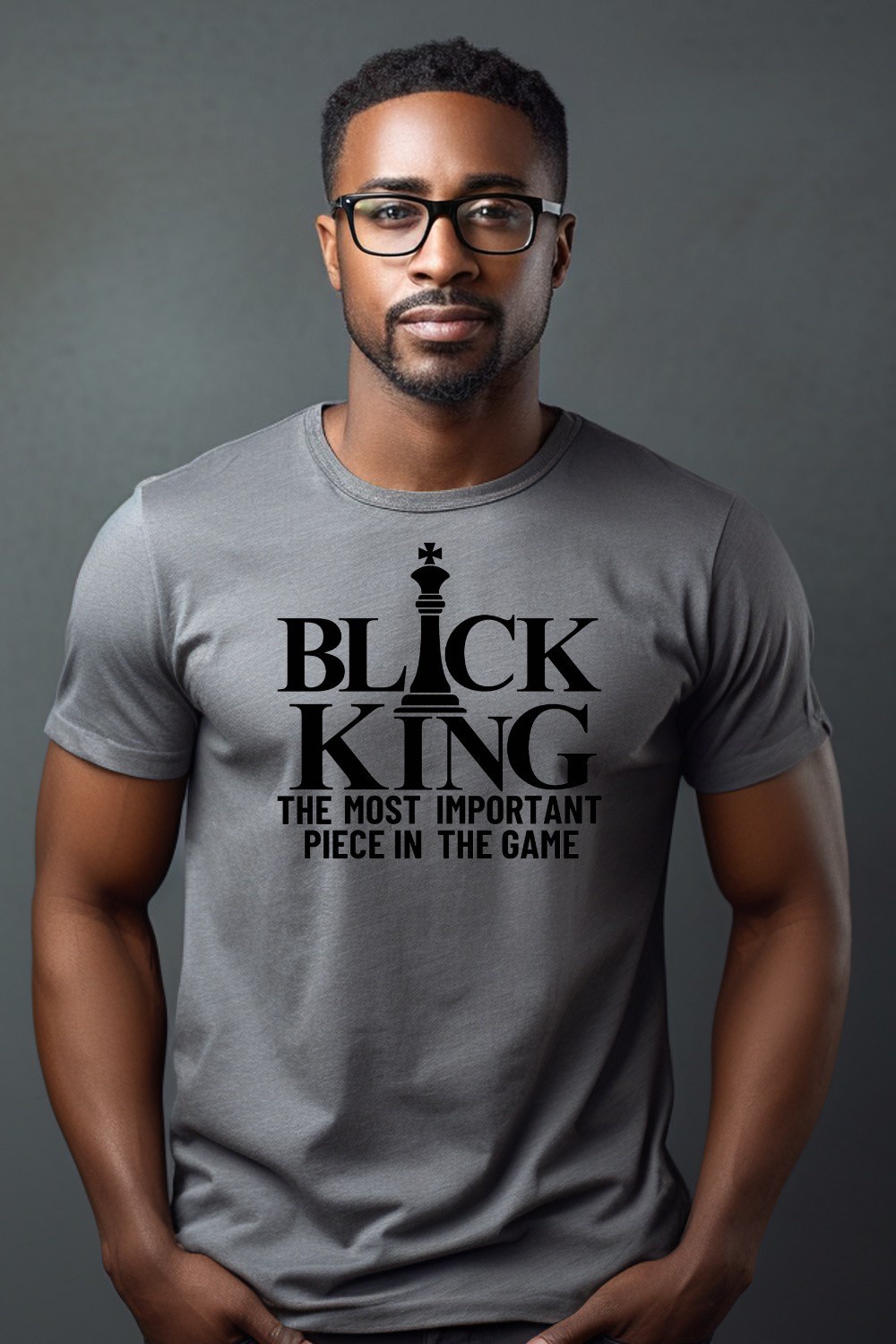 Black King T-shirt by nhcreativ - Men T-shirts - ANKA