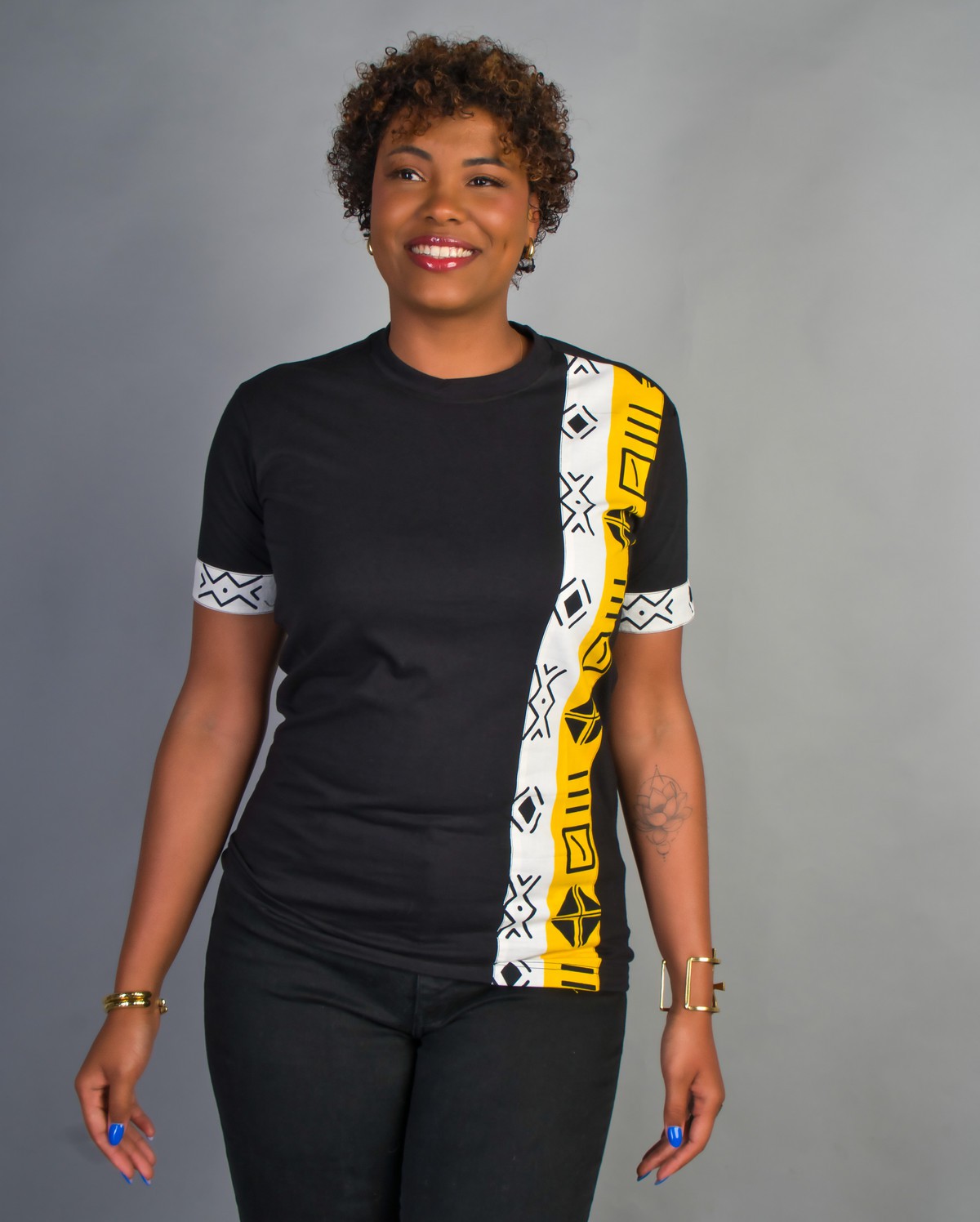 T-shirt coton et wax unisexe « Assinie » by abi-creations - Men T-shirt ...