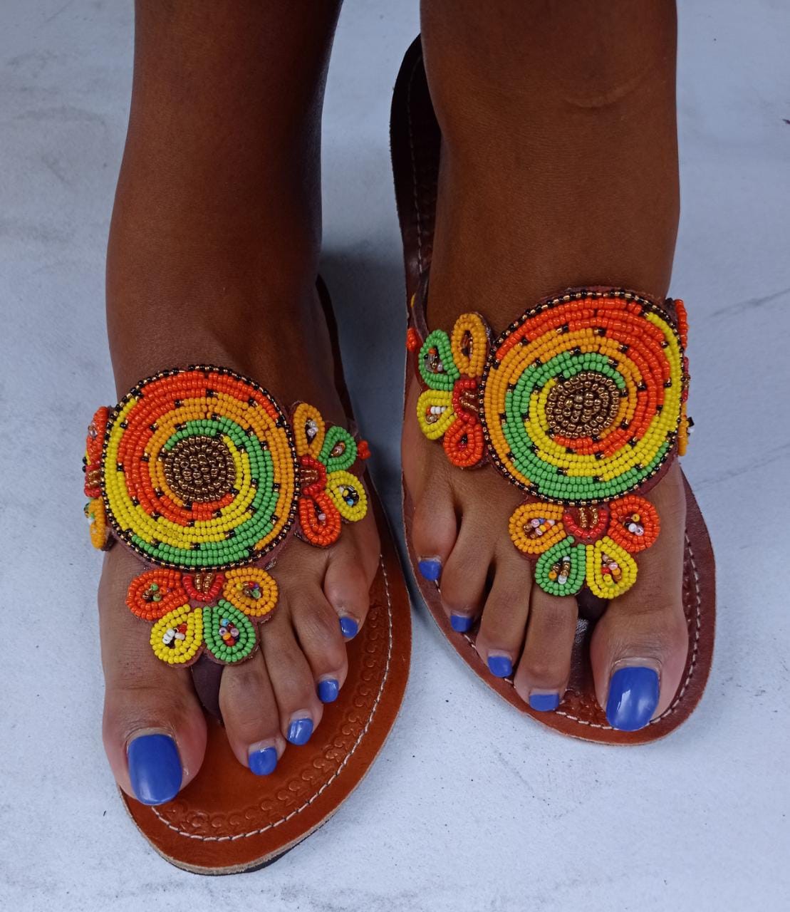 African Beaded Sandalswomen Sandalst For Her By Kariuki93 Sandal Afrikrea