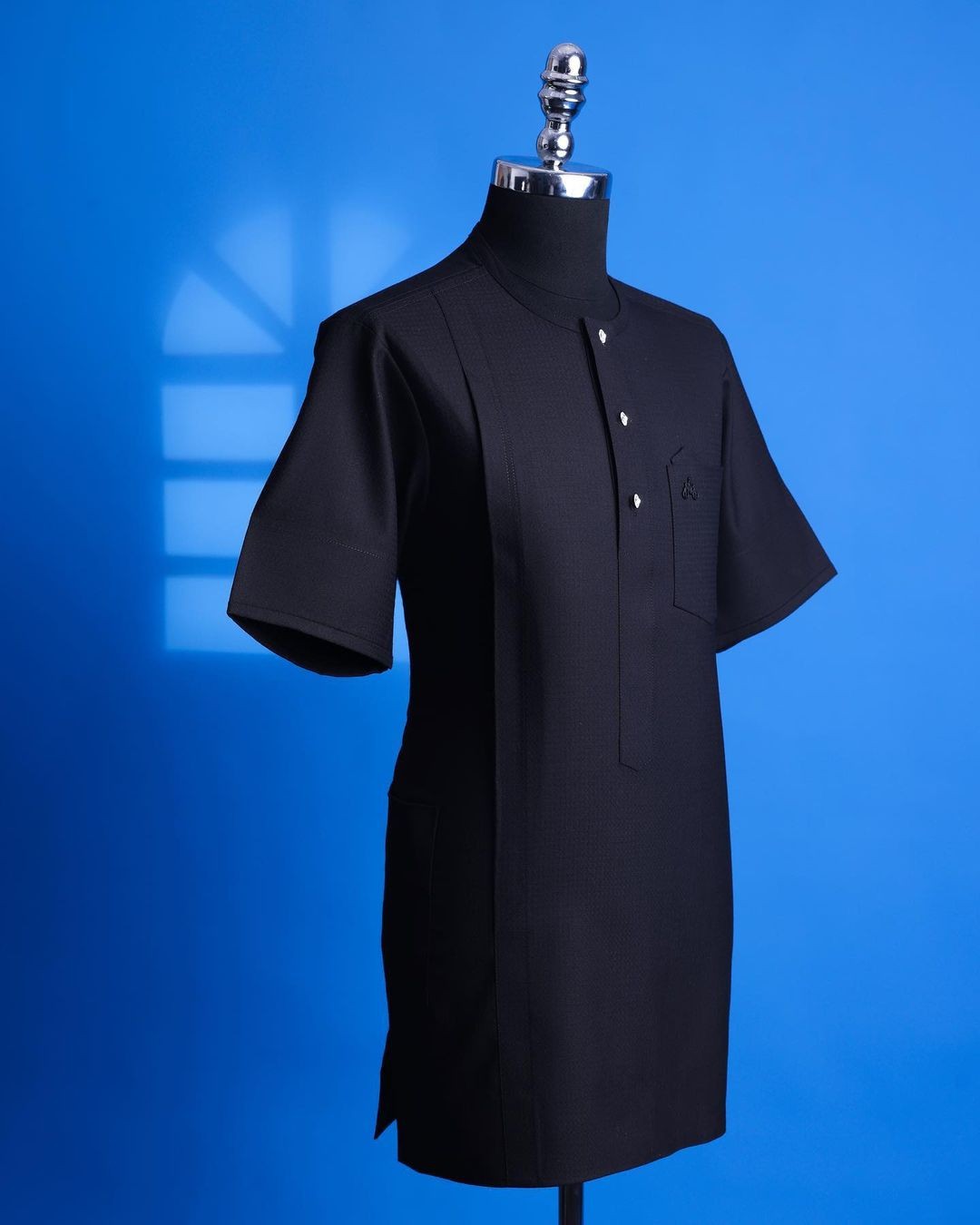 A Jorgecarli, charcoal black, invisible square patterns, front flap kaf ...