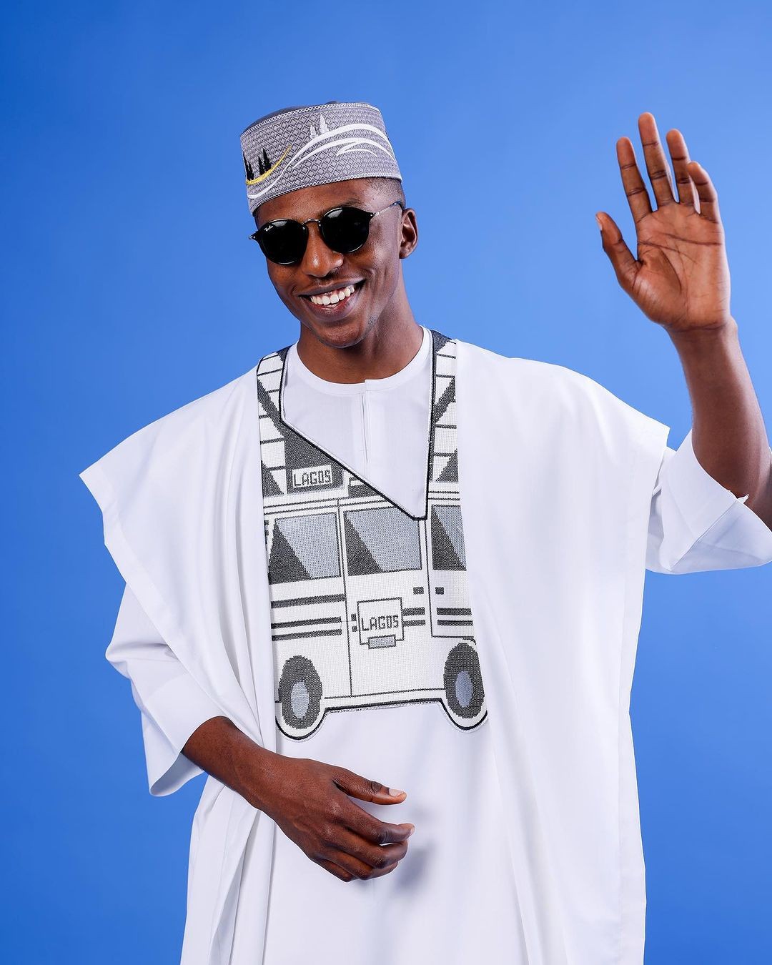 A white, danfo embroidery details agbada by dejiandkola - Men Tradition ...