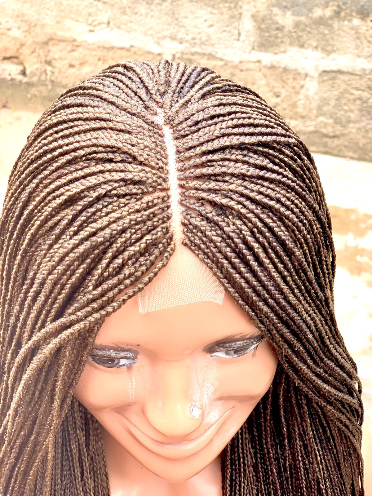 Micro braided wig, wigs for black women, handmade wigs, uniquemkay wigs ...