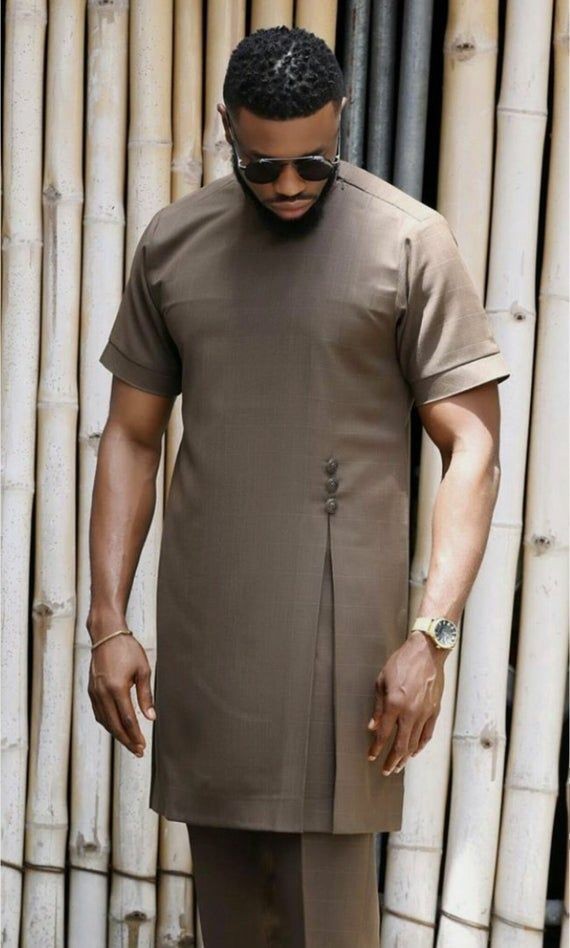 Cashmere buba and sokoto by horlaidcollection - Men Traditional Clothin ...
