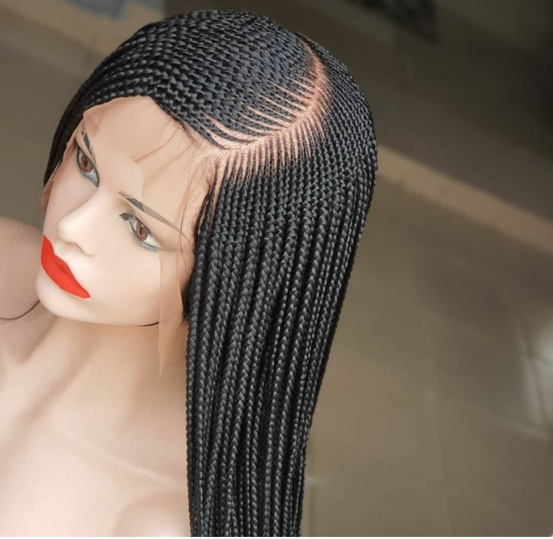 Braidedwig frontlace wig cornrow Braidedwig by merithair - Wigs - ANKA