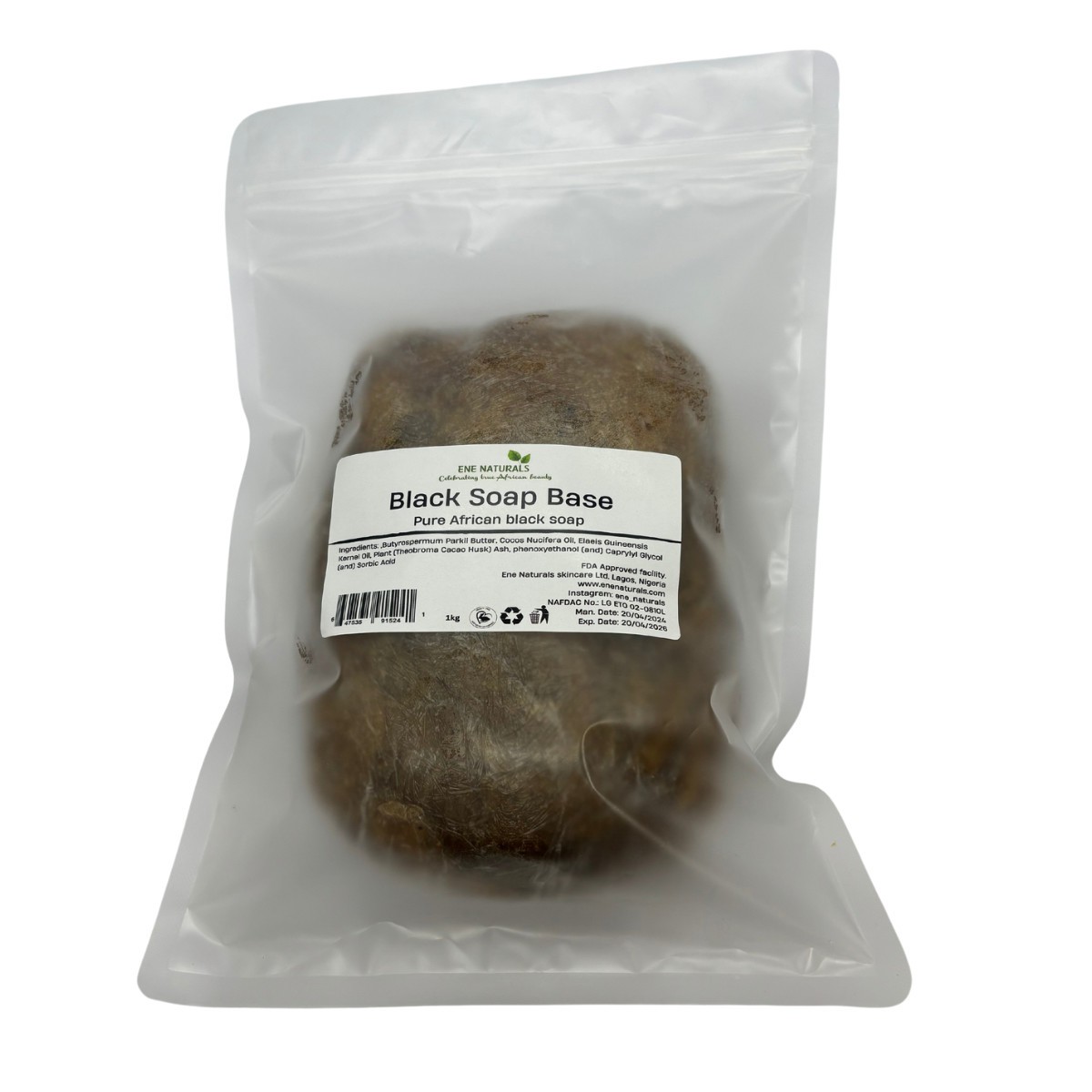 African black soap base bulk 1kg by enenaturals - Skin Care - ANKA