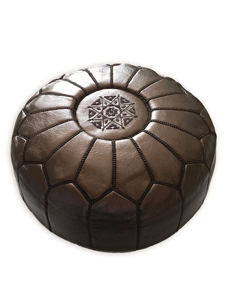 Poufs in comfortable genuine leather with high-end finish by cuiroma ...