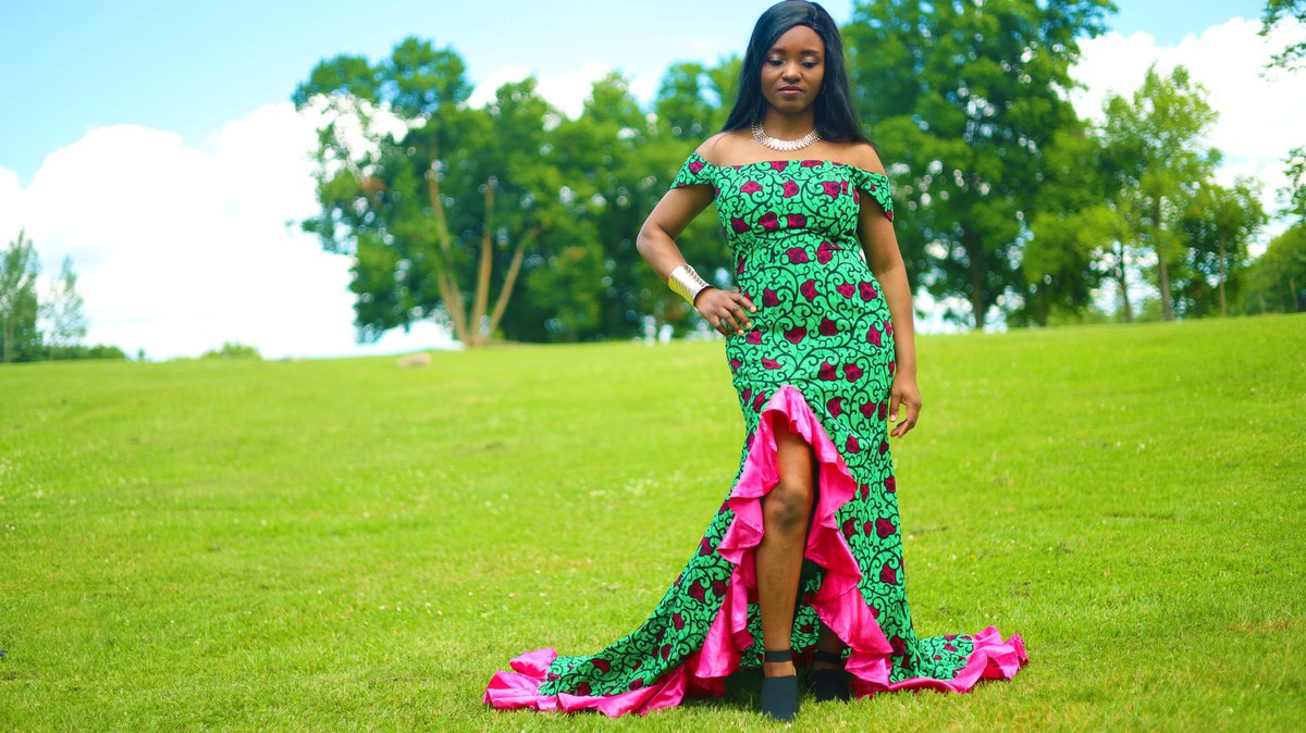 African Print Prom Dress | African Print Dress | Ankara Prom Dress | A ...