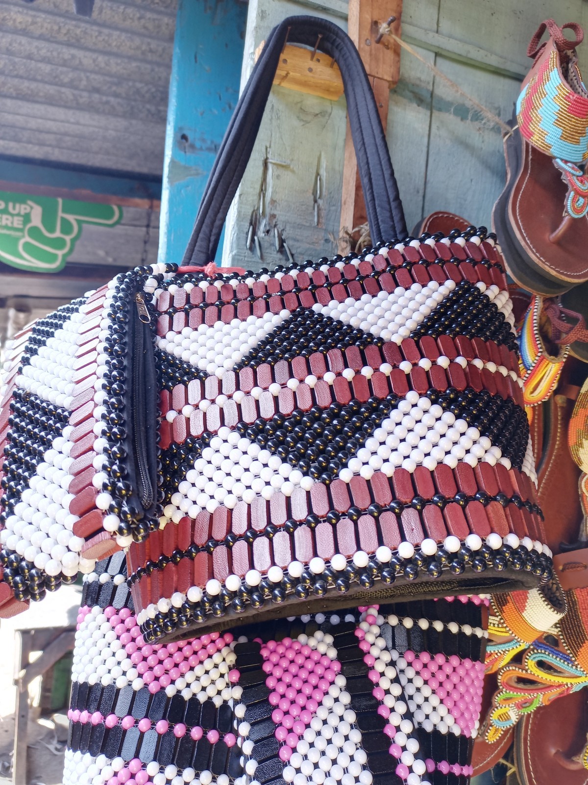 Beaded woven African bag by deeafricanawear - Shoulder bags - Afrikrea