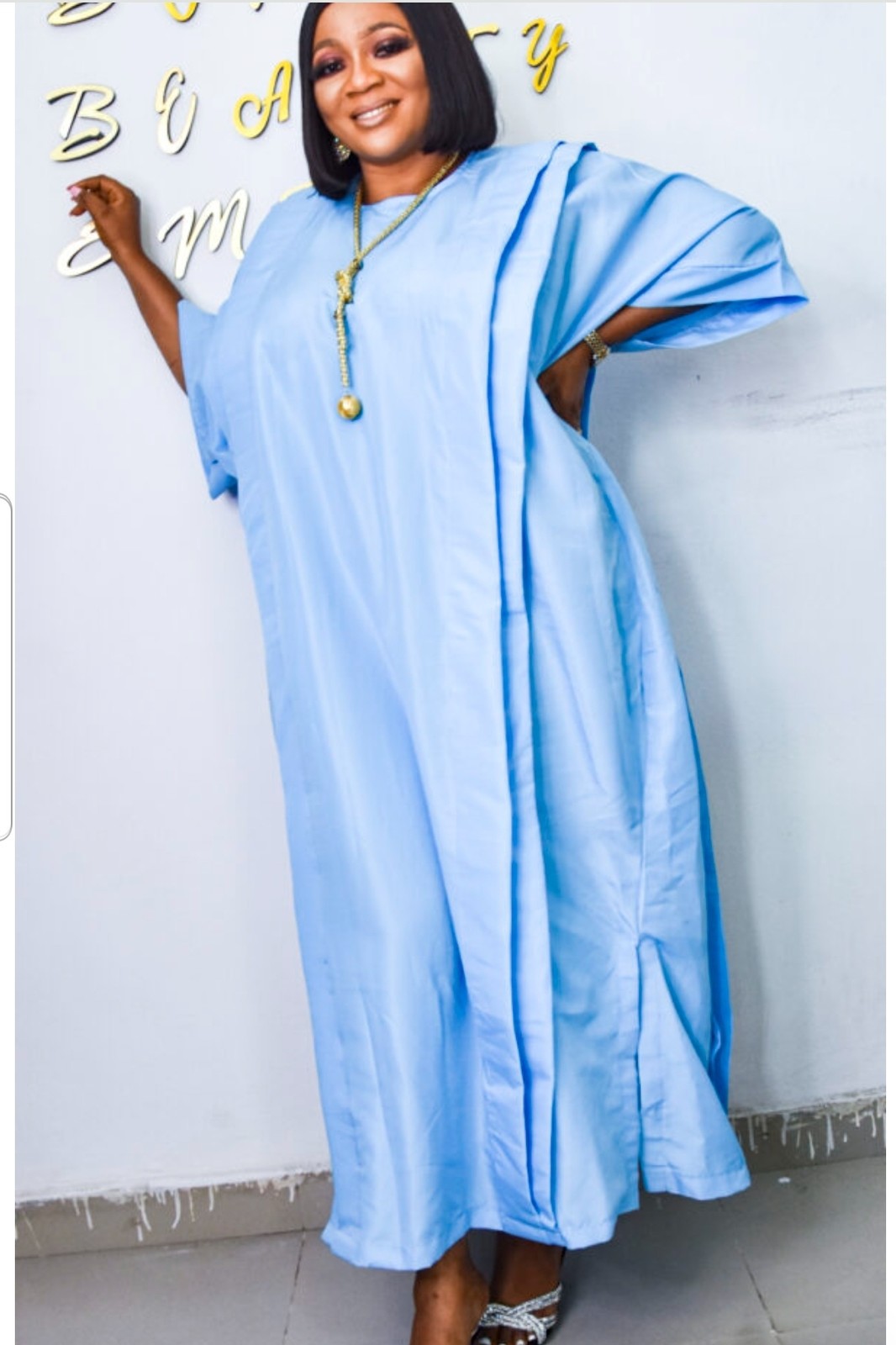 Boubou en tissu satiné mikado par okeiyichristy21 - Robes longues ...