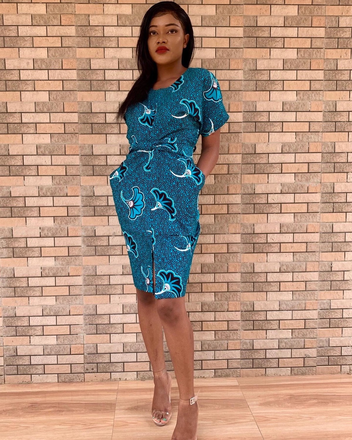 Blue Diamond dress by dakrol - Mid-length Dresses - ANKA