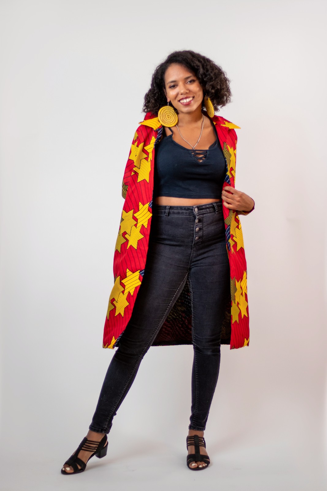 Mid-length Titi Duster jacket| Female Ankara Style Jacket| 2024 Trendin ...