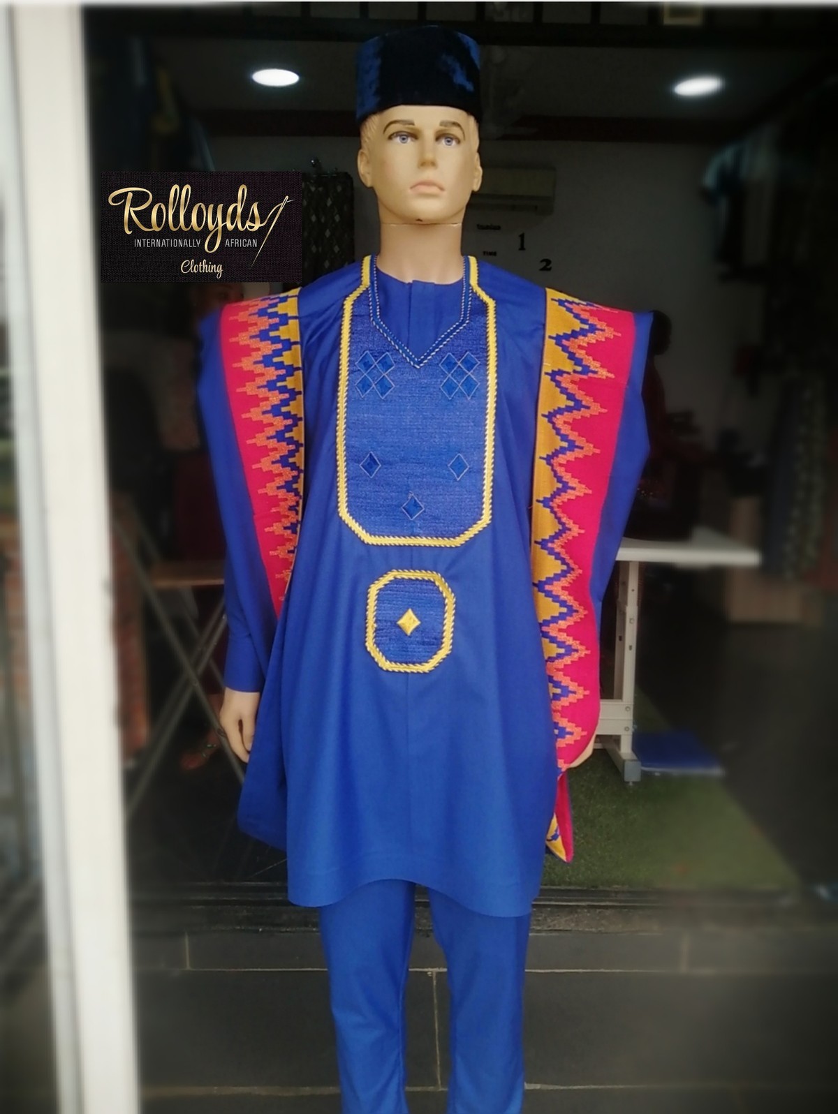 Classic Man 3 Piece Agbada by rolloyds - Men Traditional Clothings - ANKA