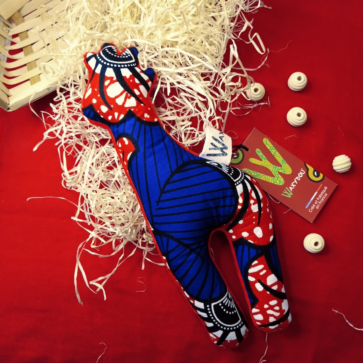 Doudou in wax AStou the giraffe Wedding flowers blue by waxydou - Plush ...