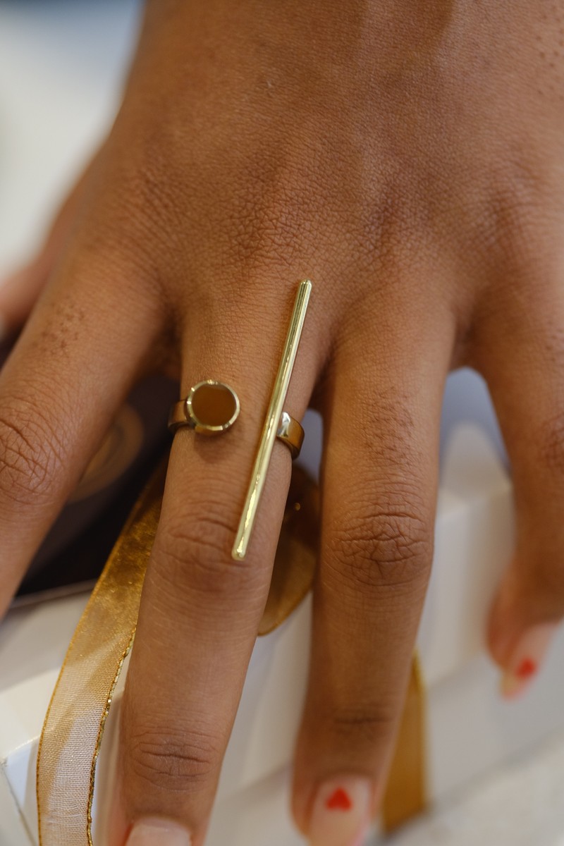 Luna ring Brown by nuava-handmade - Rings - ANKA