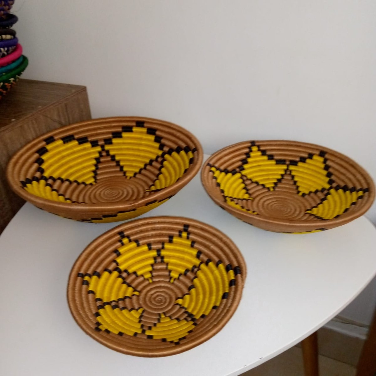Wall decor baskets, Rwanda baskets, handmade baskets, fruit baskets, Ra ...