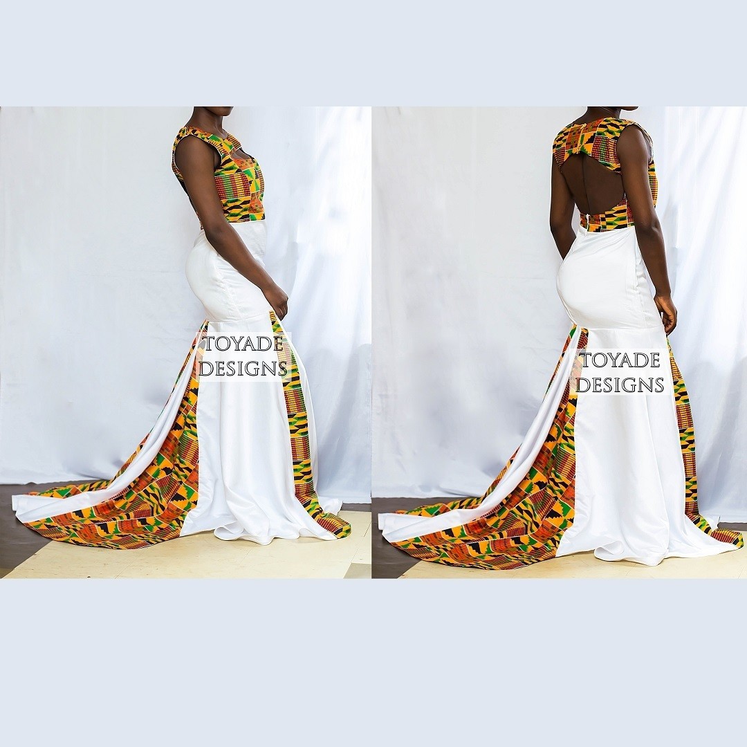 Women clothing, Kente dress, Ankara dress, African print dress, African ...