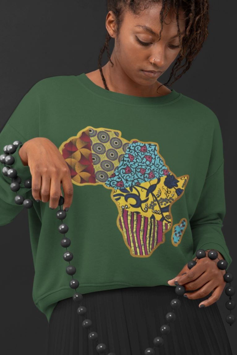 Sweatshirt - Map of Africa by nhcreativ - Sweat-shirts - ANKA