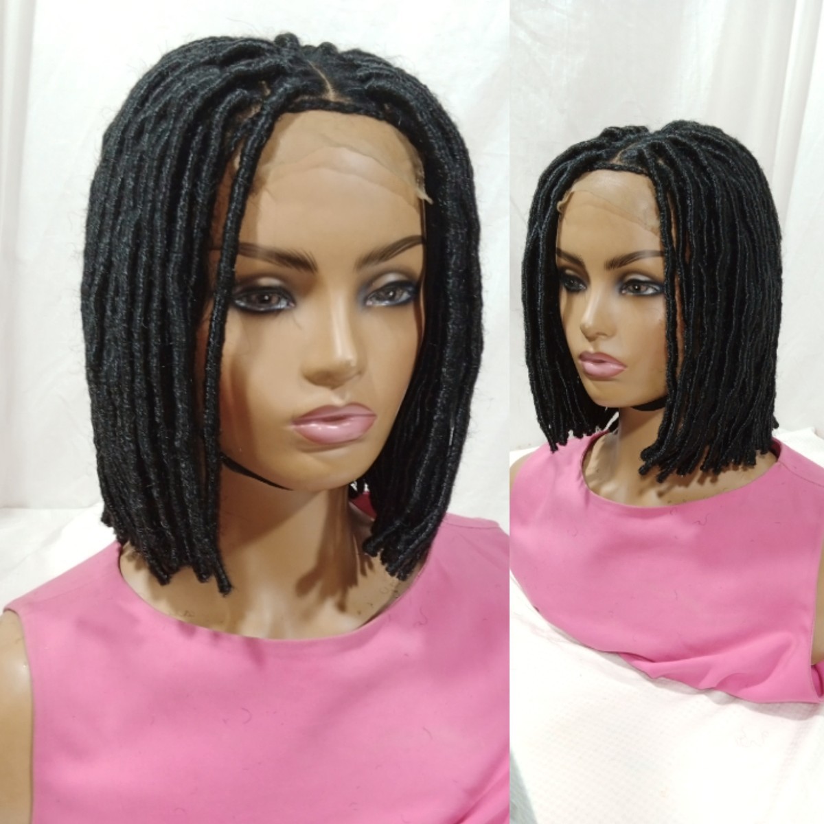 Bob faux locs, hand wrapped faux 12inches faux locs by deejaworld - Wig ...