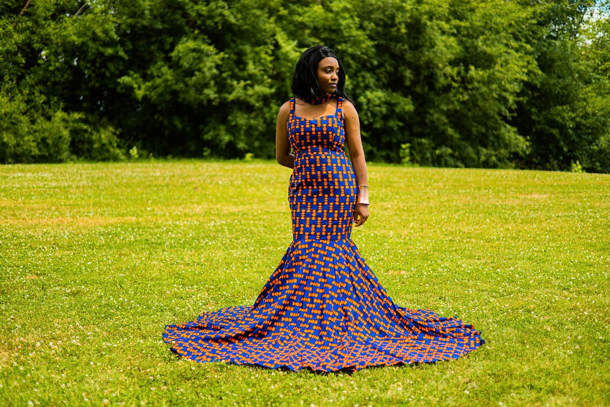 African Print Prom Dress | African Print Dress | Ankara Prom Dress | A ...